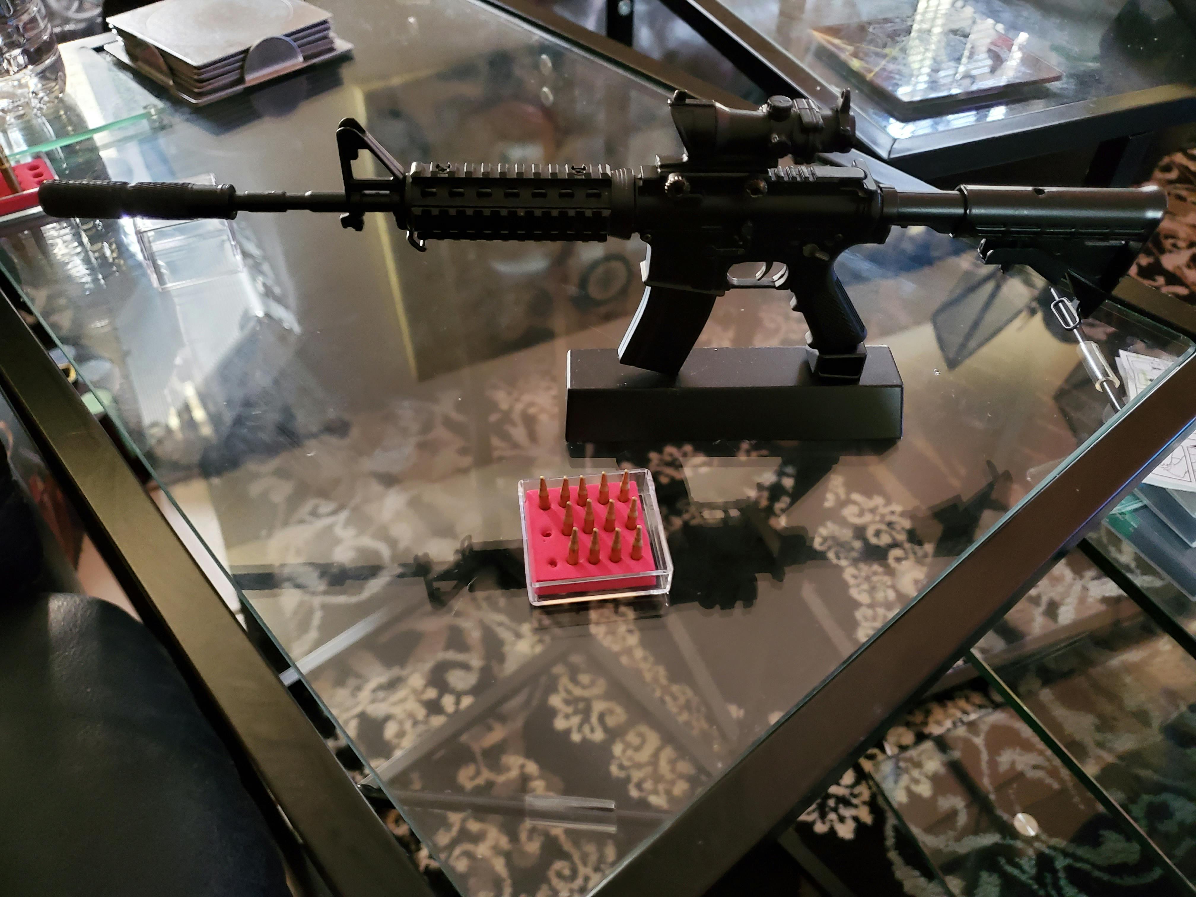 Miniature AR15 Die Cast Model Black | GoatGuns – Goat Guns