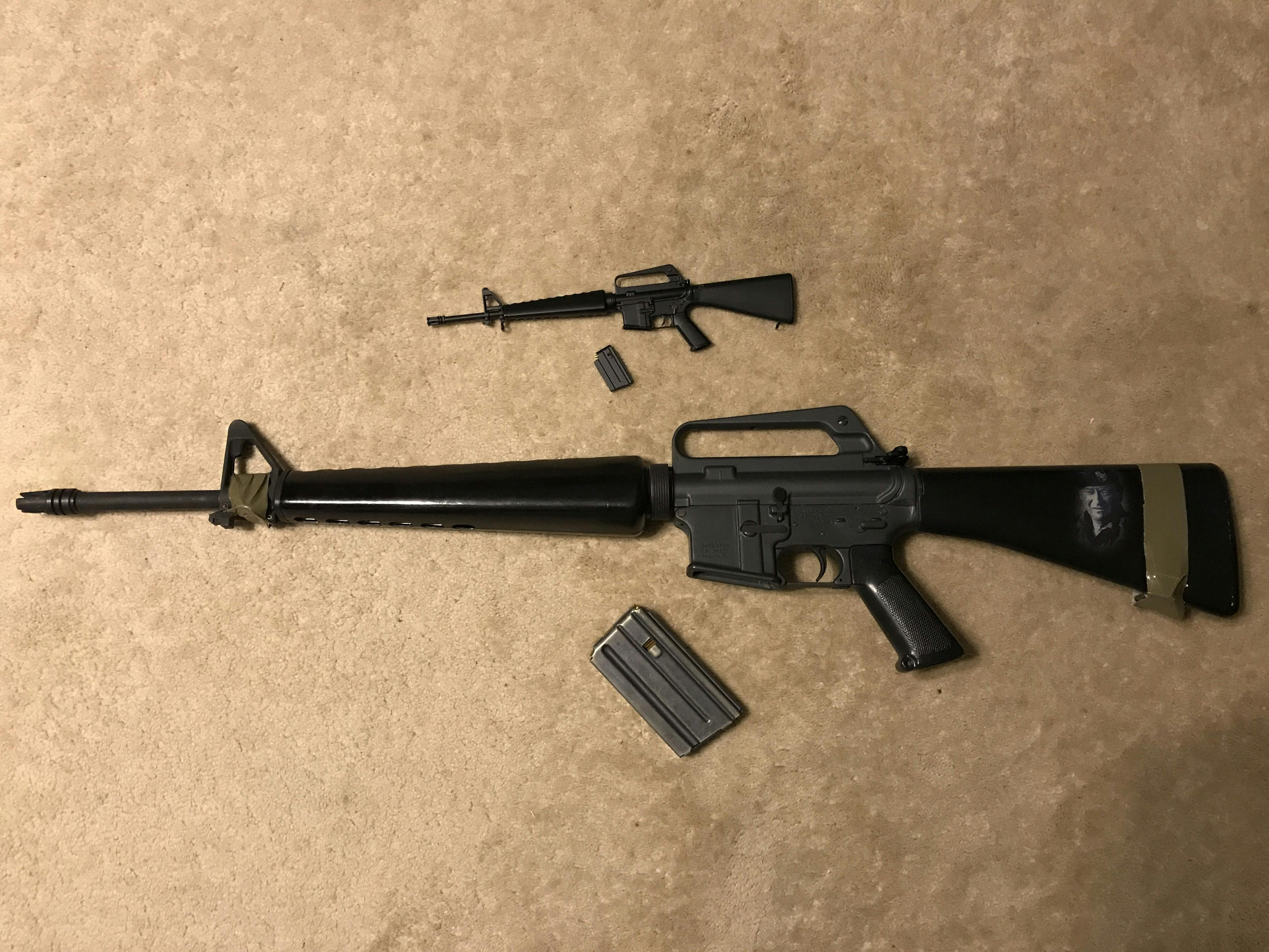 Miniature M16A1 Model in Black | GoatGuns – Goat Guns