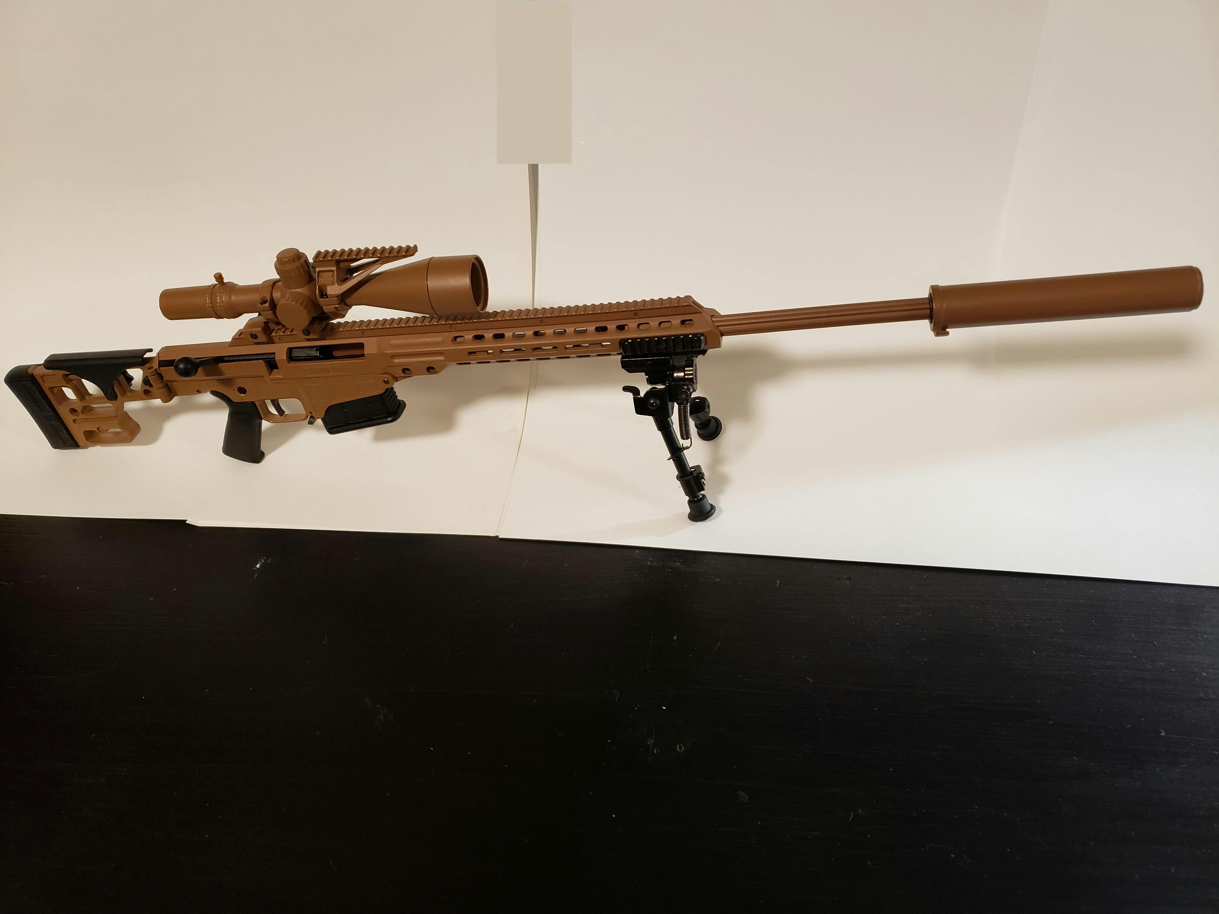 Miniature BARRETT MK22 Tan Model | GoatGuns – Goat Guns