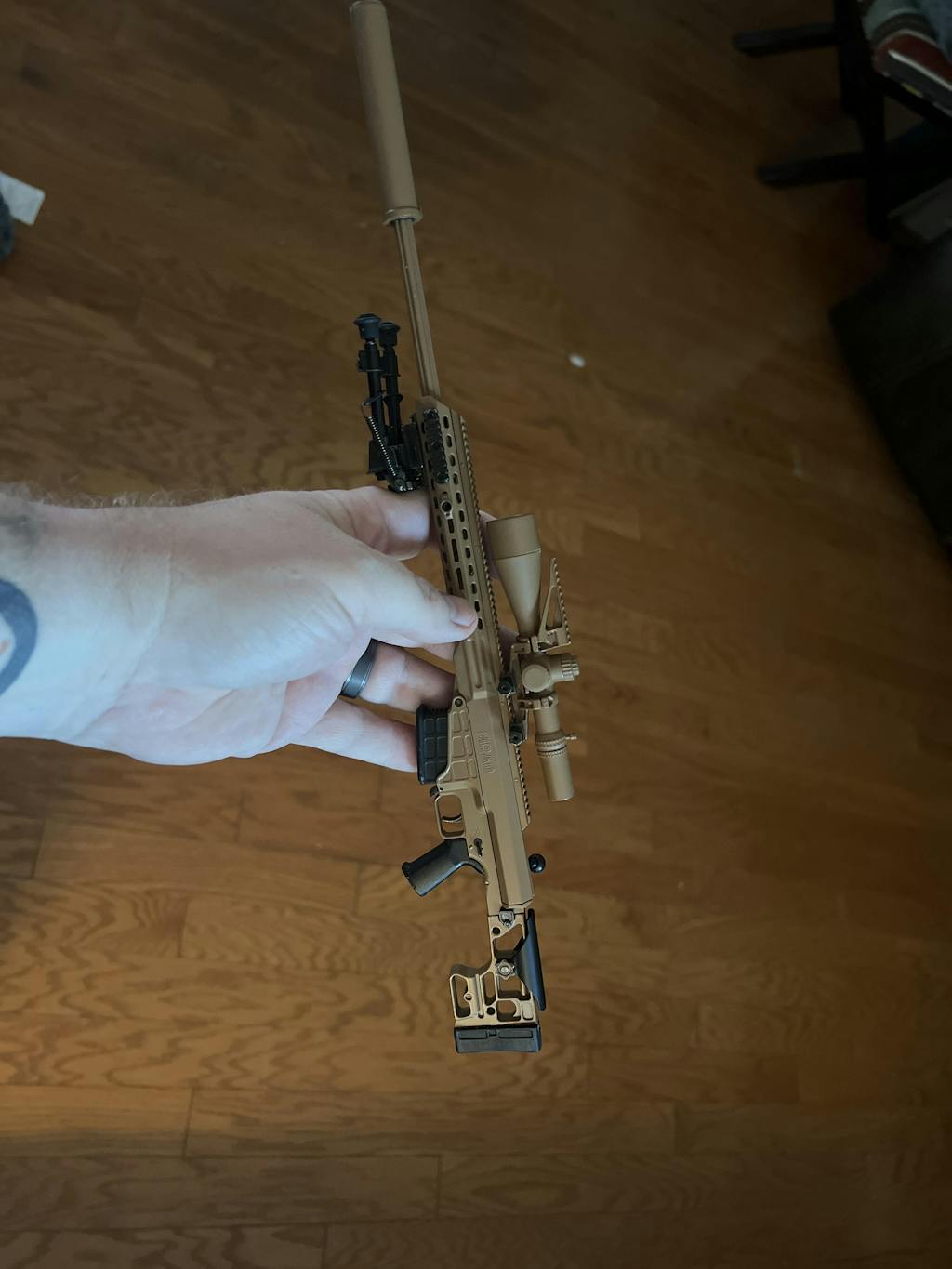 Miniature BARRETT MK22 Tan Model | GoatGuns – Goat Guns