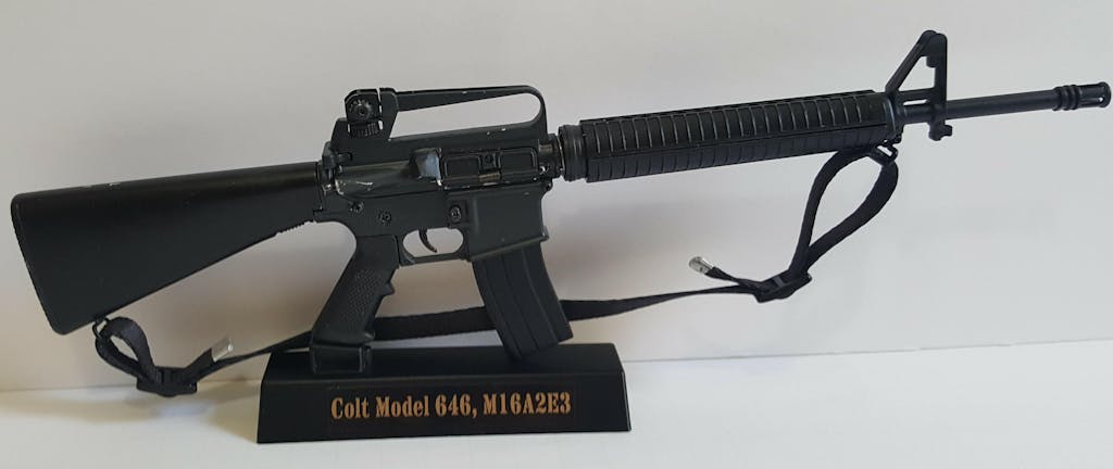 Miniature M16A1 Model in Black | GoatGuns – Goat Guns