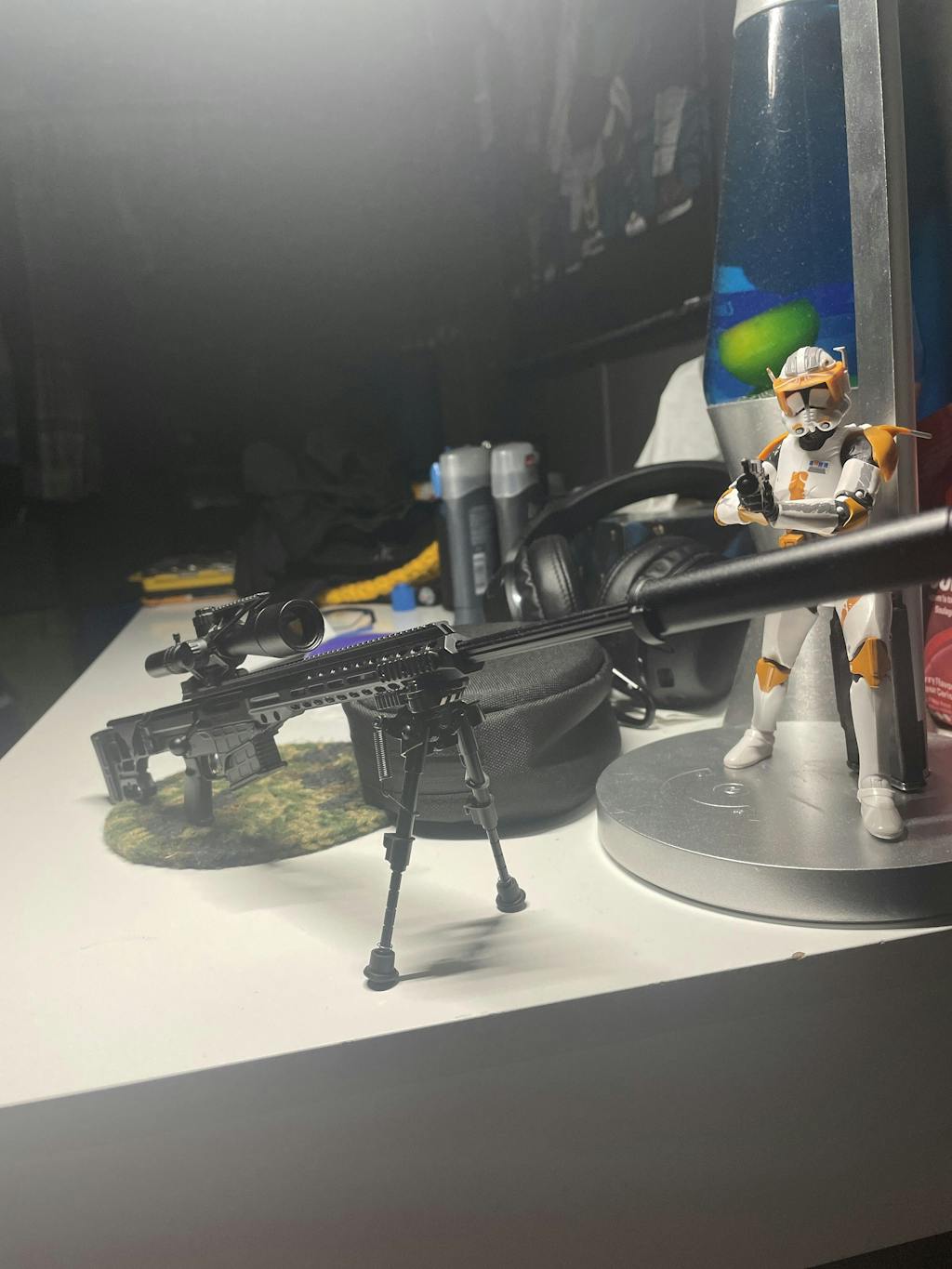 Miniature BARRETT MK22 Tan Model | GoatGuns – GoatGun Models