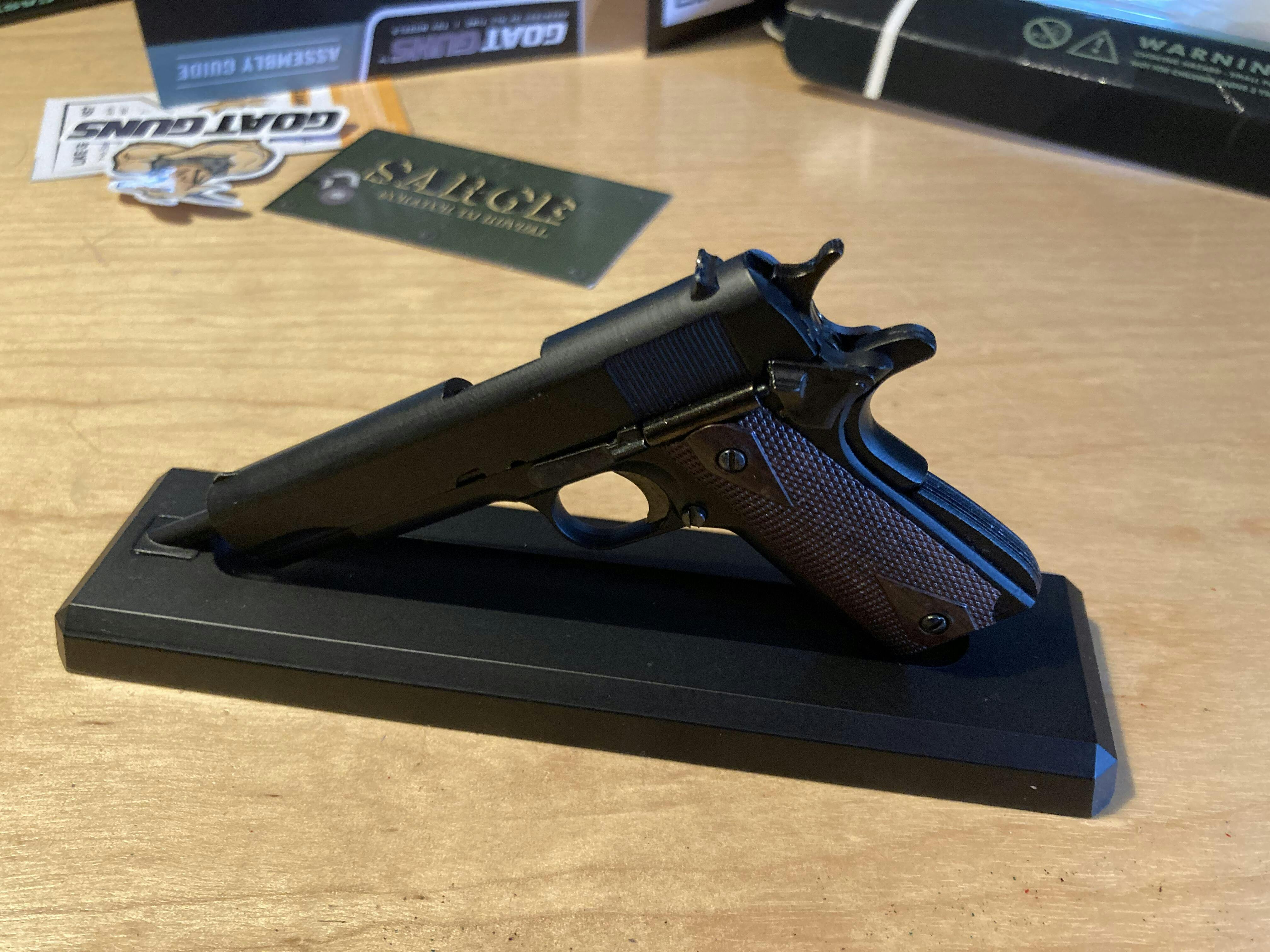 Miniature 1911 Model Black | GoatGuns – Goat Guns