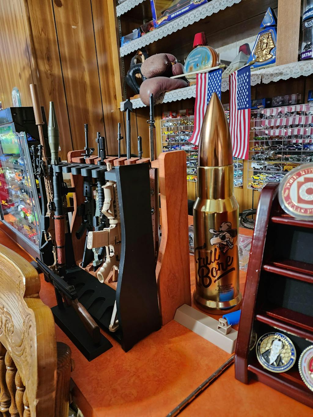 Miniature Black Acrylic Rack to Display GoatGuns – GoatGun Models