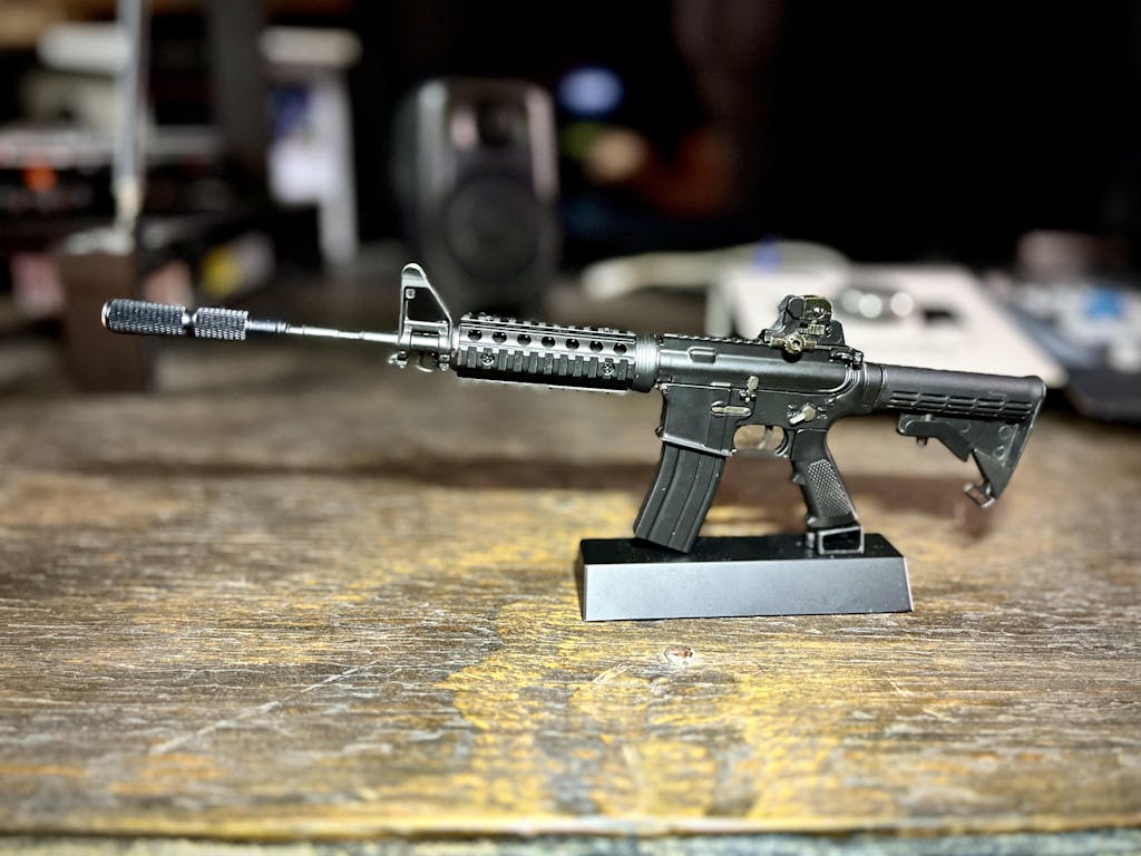 Miniature AR15 Die Cast Model Black | GoatGuns – Goat Guns