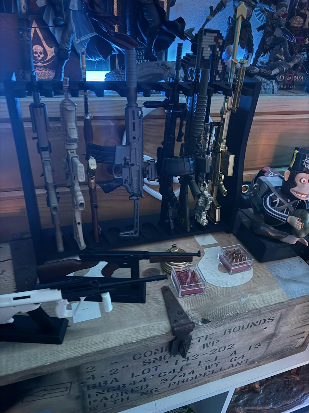 Miniature White BullPup Model | GoatGuns Exclusive – GoatGun Models