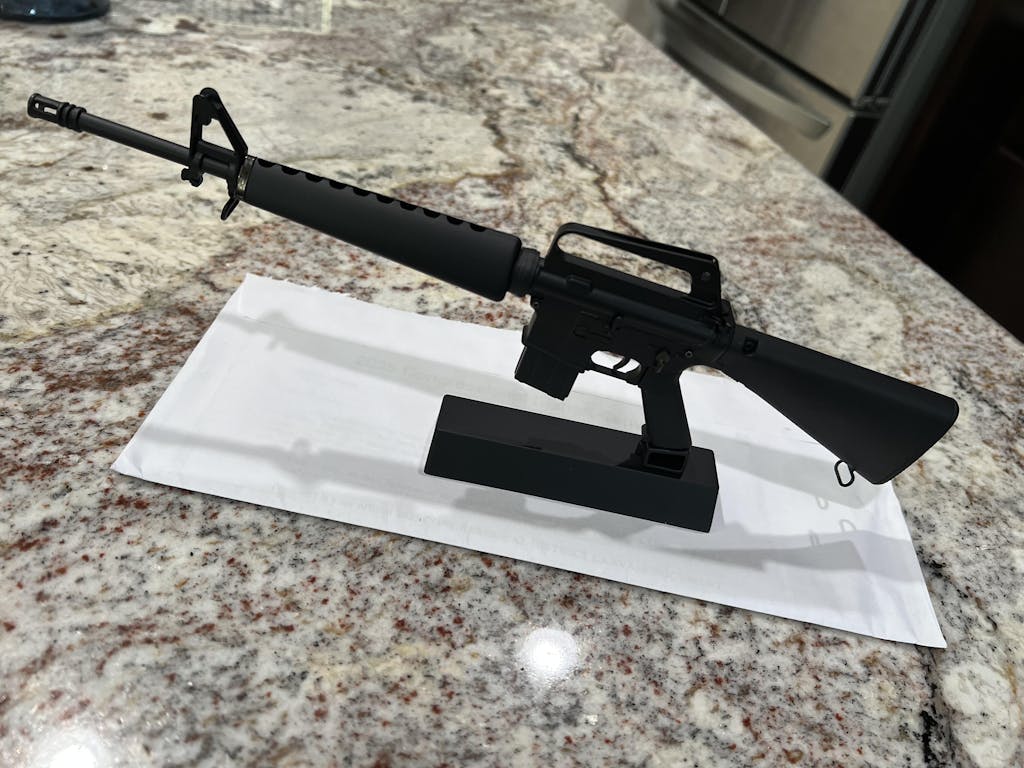 Miniature M16A1 Model in Black | GoatGuns – GoatGun Models