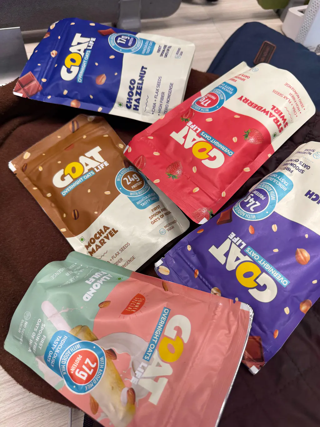 Assorted Protein Oats Box (Pack of 6) | Overnight Oats – Goat life