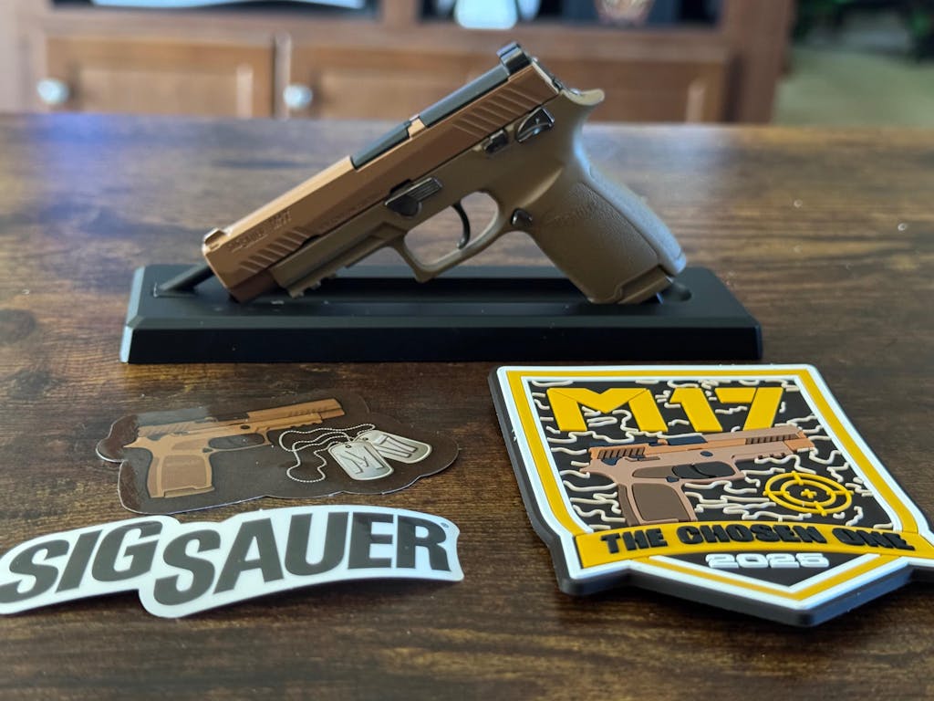 Miniature SIG SAUER M17 Model Tan | GoatGuns – GoatGun Models