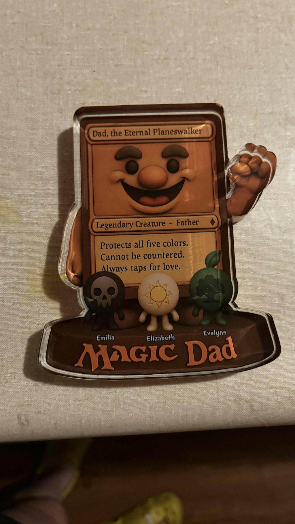 Holiday Gift For Dad – Custom ‘Magic Dad’ Display Plaque 01nati050525 ...