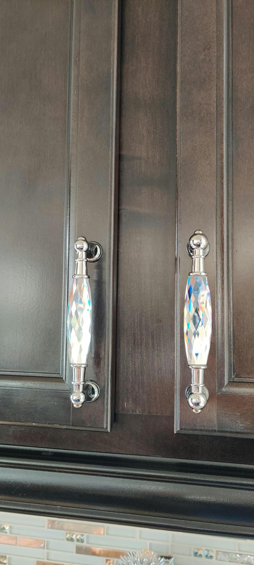 Goldenwarm Cupboard Handles Crystal Luxury Drawer Pulls Stunning ...