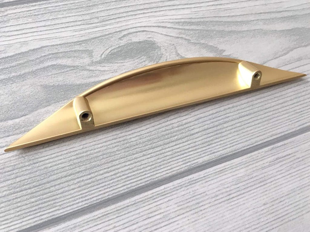 Goldenwarm Cabinet Pulls Modern Half Moon Zinc Alloy Cabinet Handles