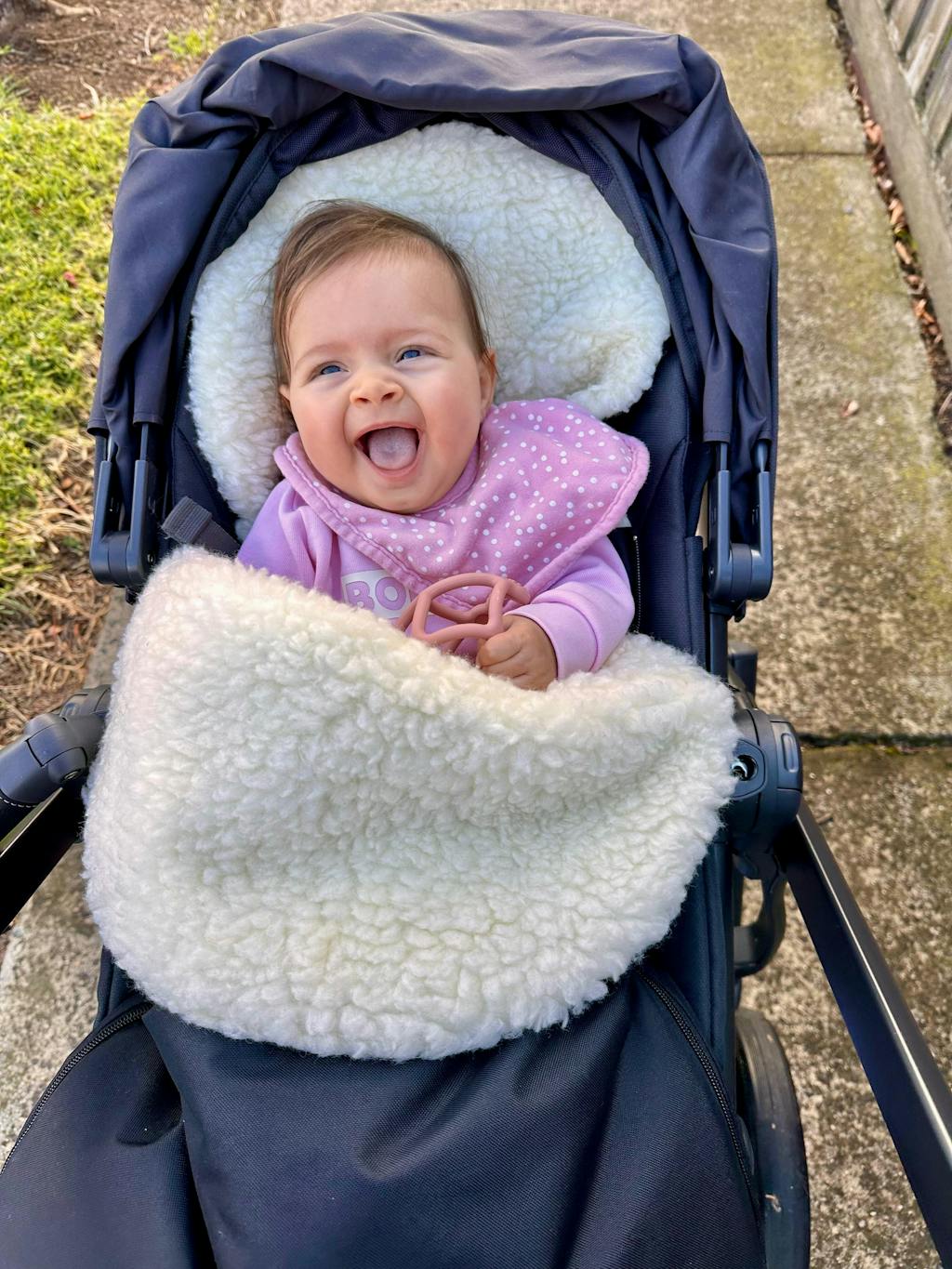 Toddler Wool Footmuff 2in1 Pram Liner XXL