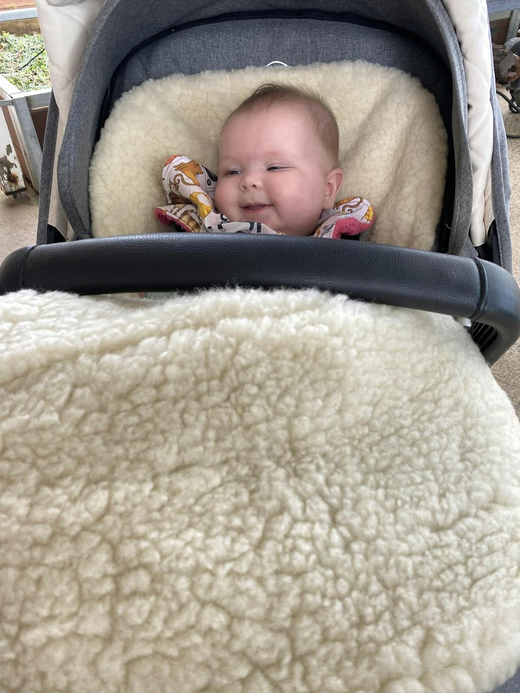 Classic Wool Footmuff 2in1 Pram Liner