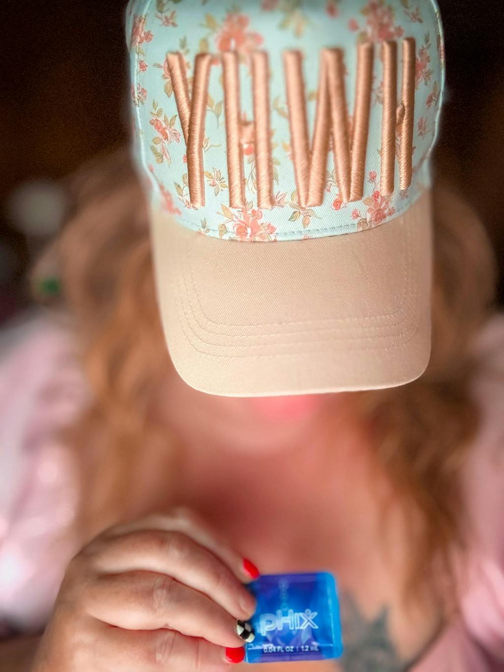 Floral YHWH Puff Embroidered Hat, Christian Hat, Christian Gift ...