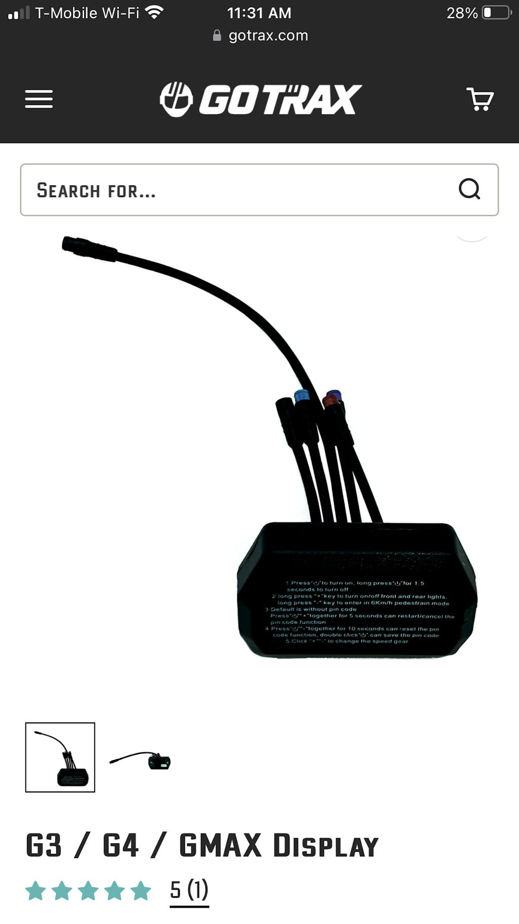 G3 / G4 / GMAX Display - Official GOTRAX® Website