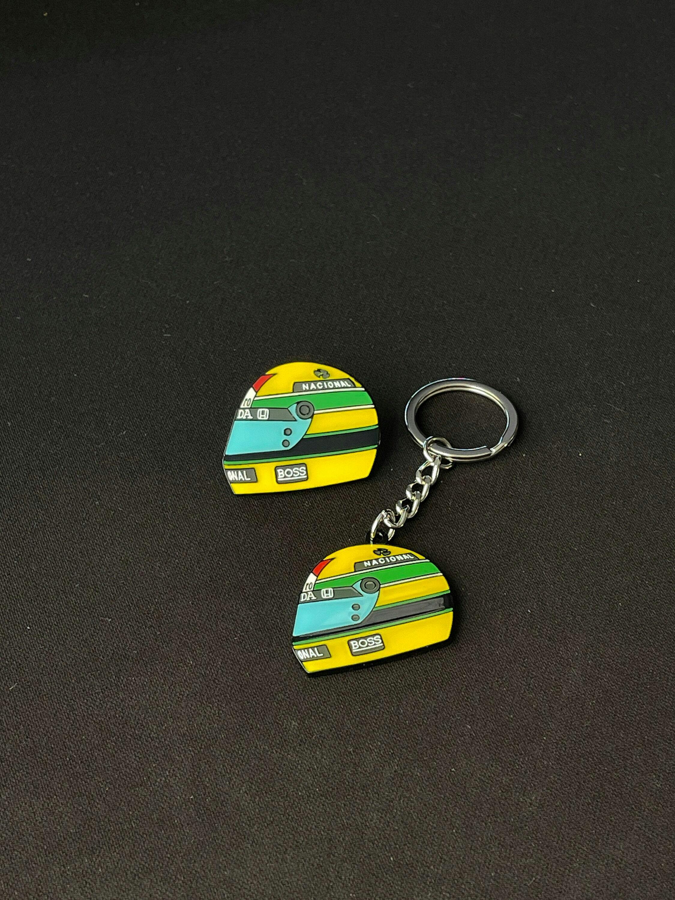 Ayrton Senna 1988 Helmet Enamel Pin – GPPins.com