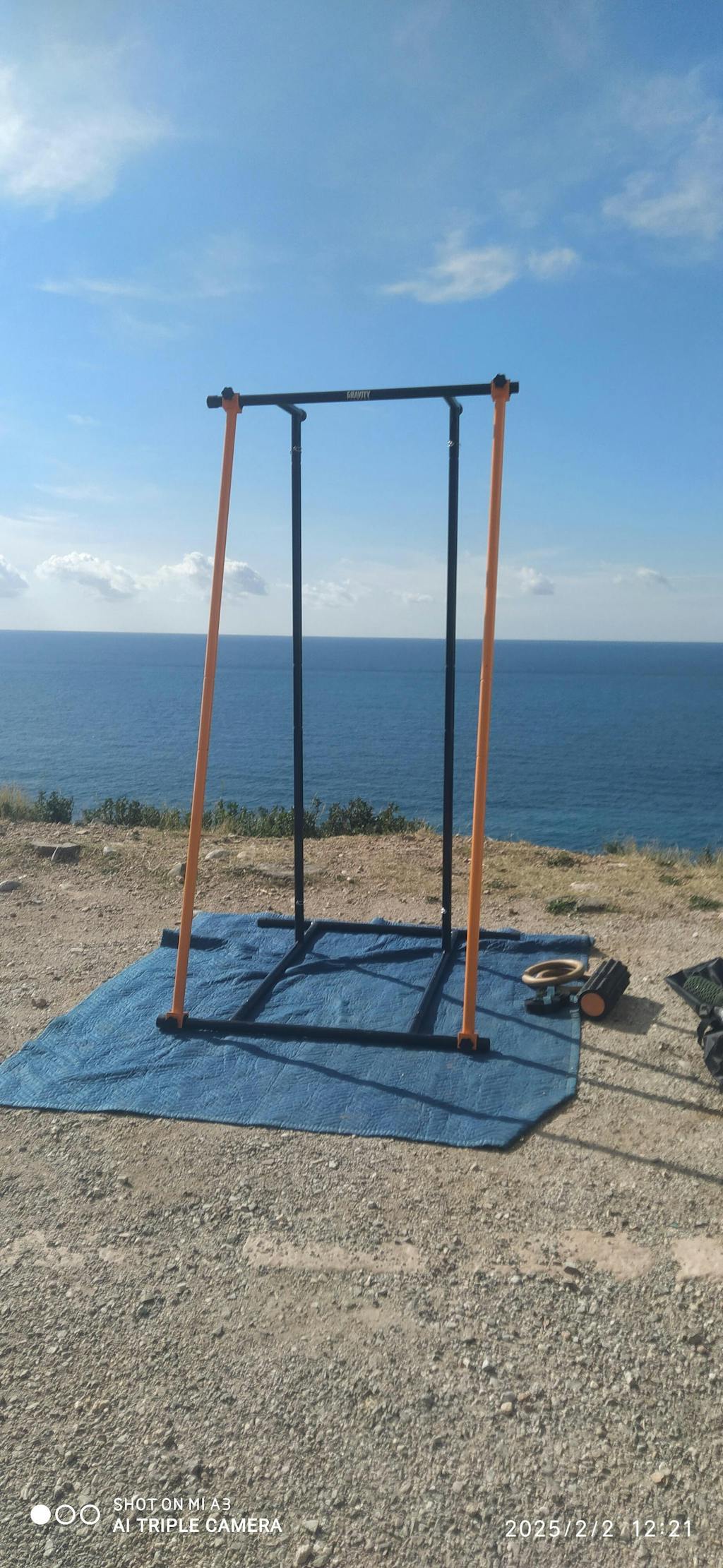 Gravity Fitness Portable Pull up Rack & Bag, Optional Extension Kit ...