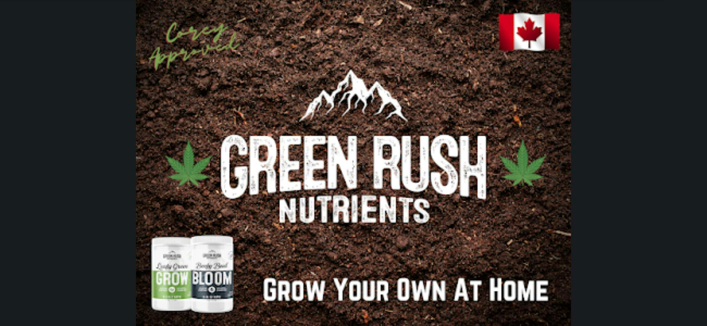 Customizable Vinyl Green Rush Nutrients Banner