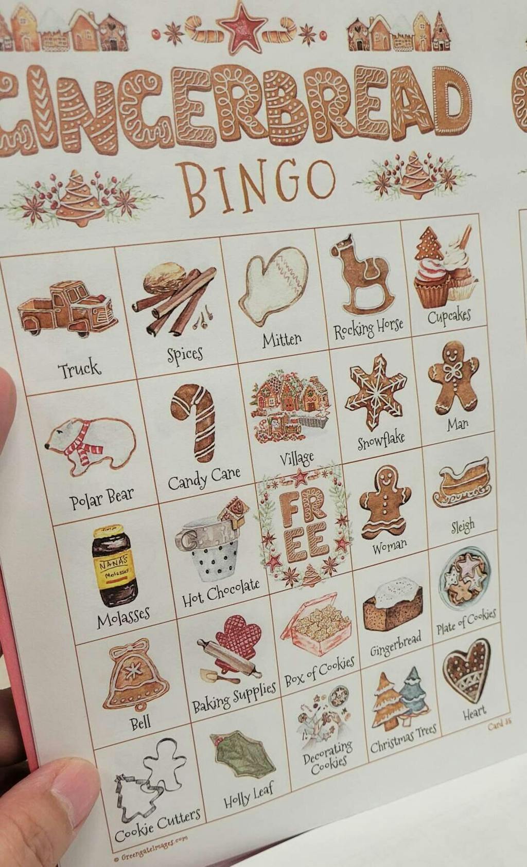 Gingerbread Bingo – Greengate Images