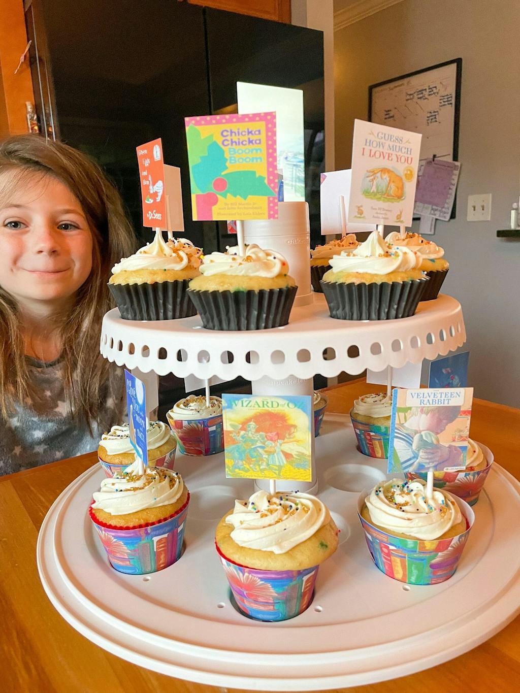 Books/Reading Cupcake Wrapper – Greengate Images