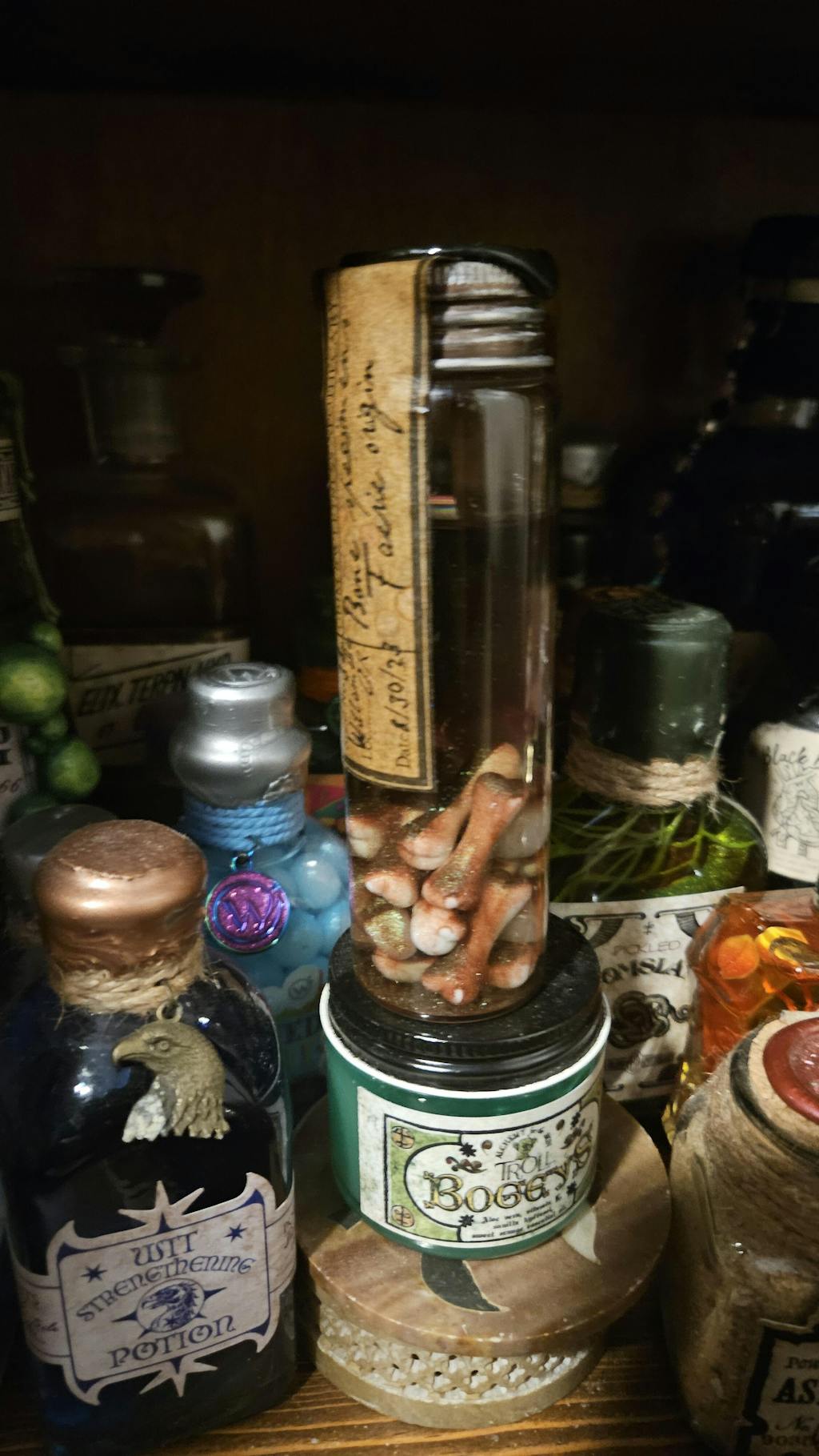 Faerie Bones Specimen Jar, A Swirling Potion Bottle Prop – Grim ...