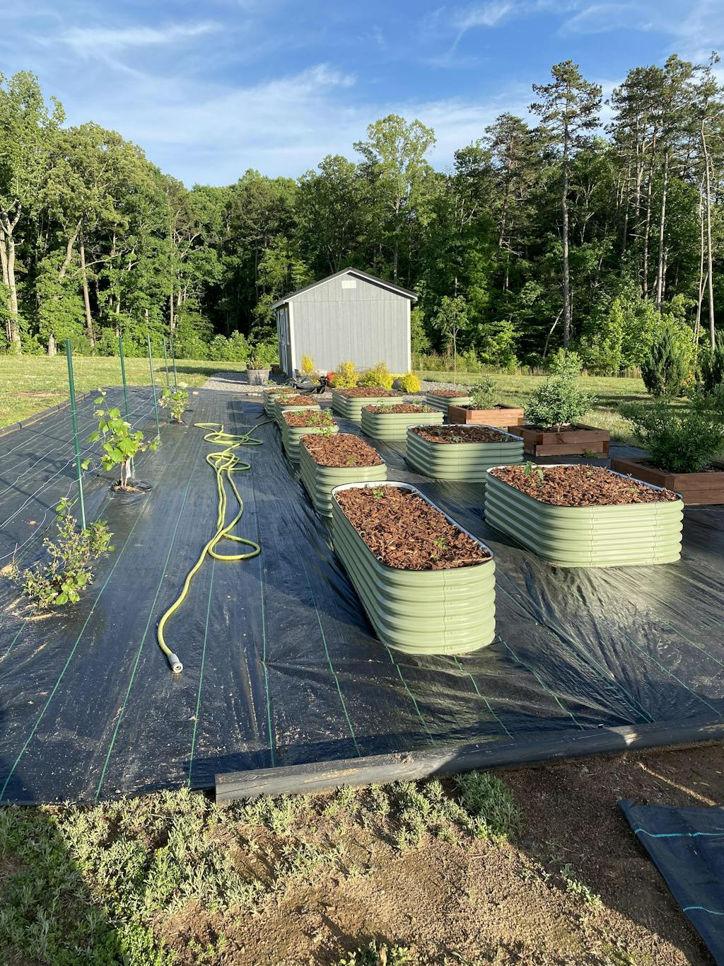 17" Tall 6 In 1 "No Tools Needed" Metal Raised Garden Bed Kit - Gro ...