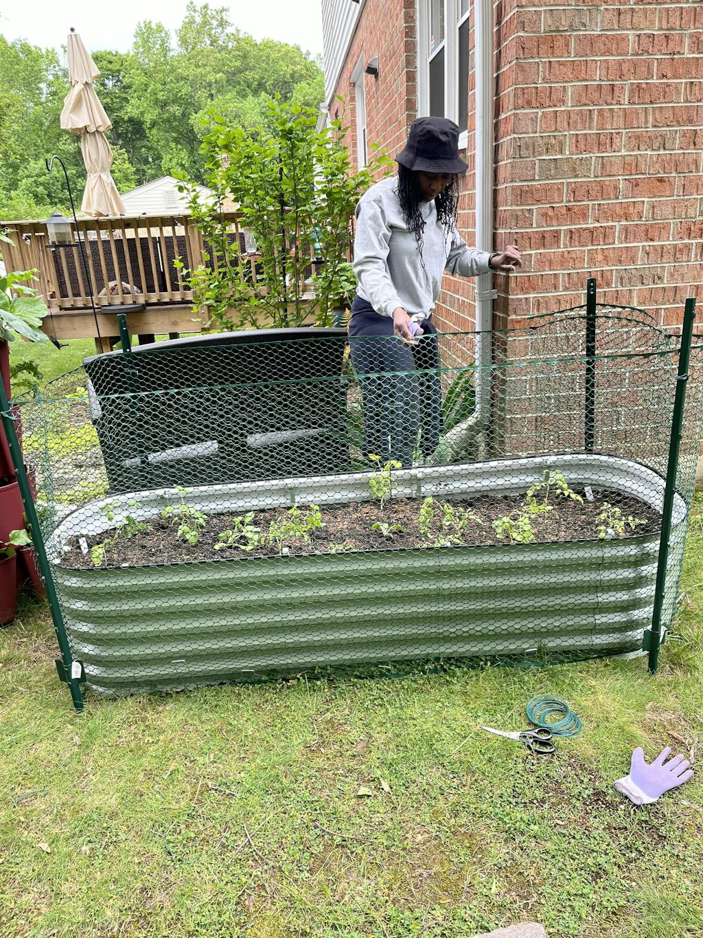 17" Tall 6 In 1 "No Tools Needed" Metal Raised Garden Bed Kit - Gro ...