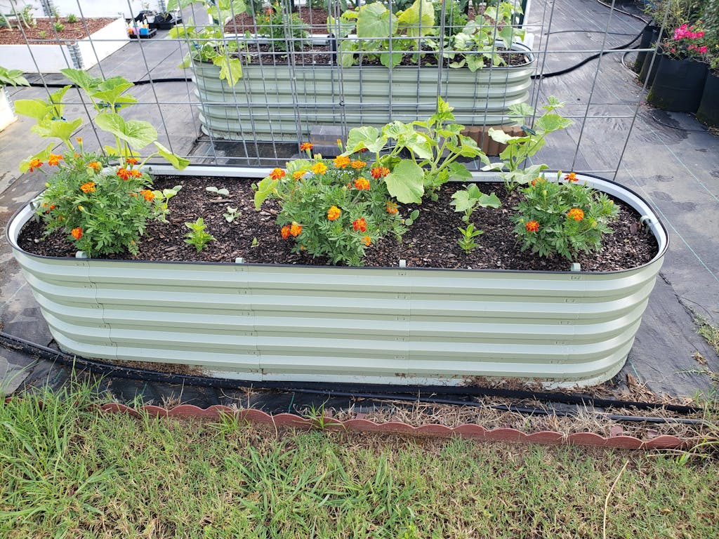 17" Tall 6 In 1 "No Tools Needed" Metal Raised Garden Bed Kit - Gro ...