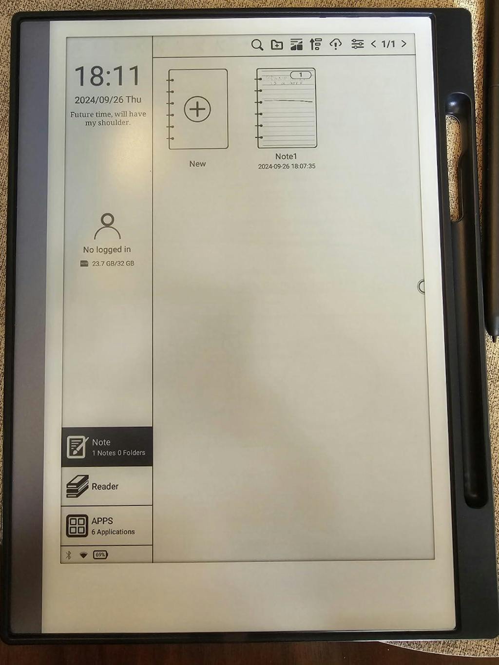 E-Paper note B751 Black & white E reader Smart Digital Note-Book – TECHKIES