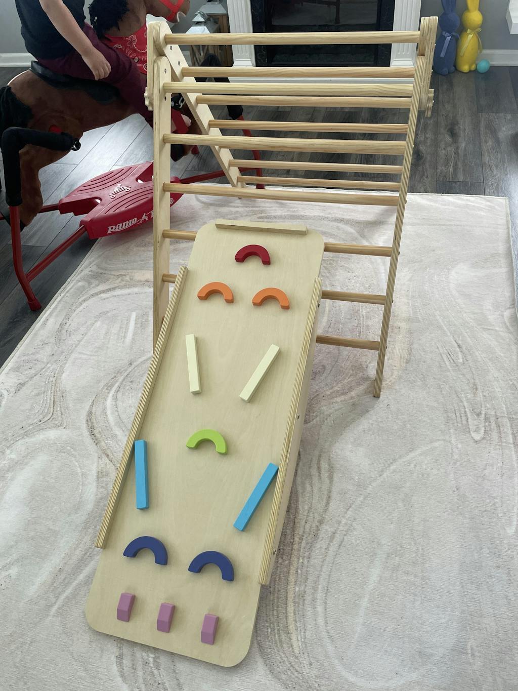 Pikler Triangle Kit 6 in 1 - Unique Patented Design, Inspired by Monte ...