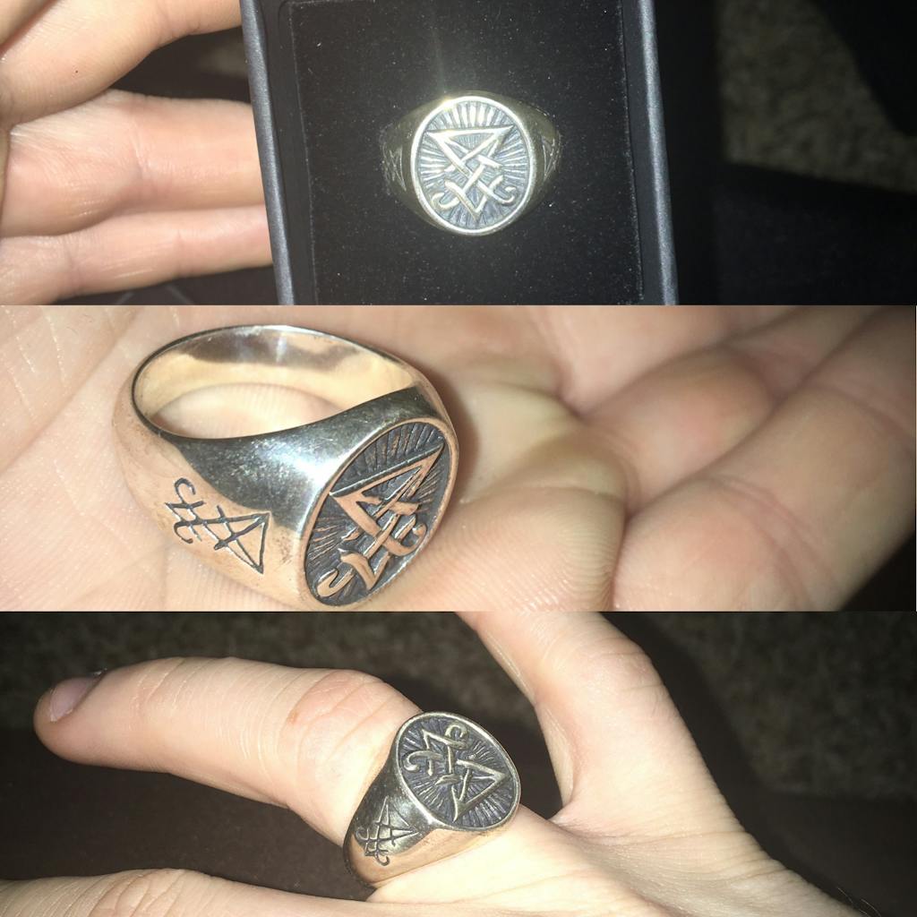 Lucifer Nephilim Seal Stainless Steel Ring – GTHIC