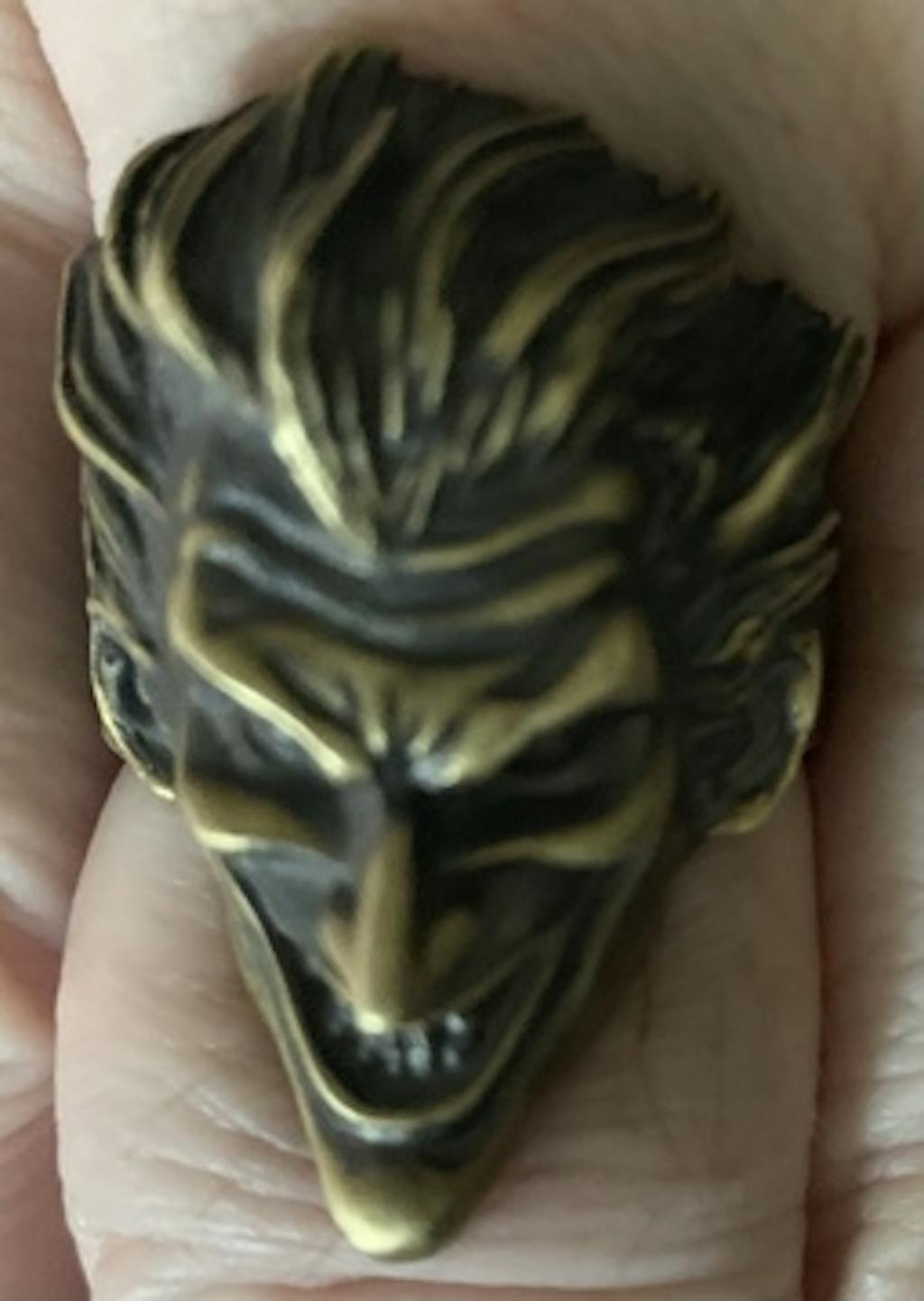 Joker Brass 925 Silver Ring – GTHIC