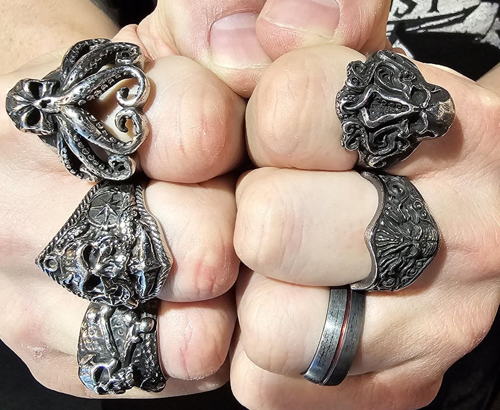 Vintage Kraken Octopus Stainless Steel Ring – GTHIC