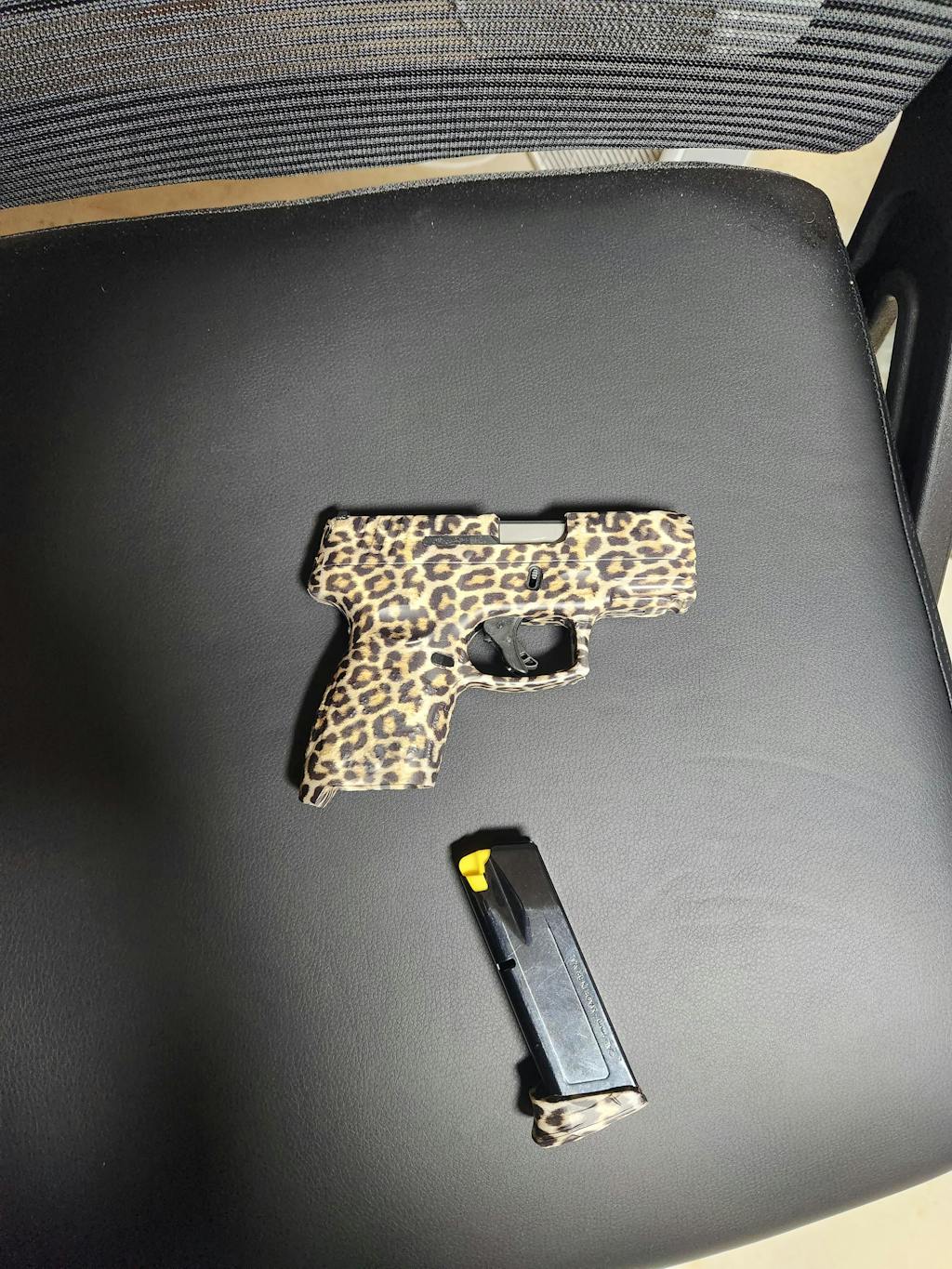 Animal Print Leopard Gun Skin Vinyl Wrap for Pistol & Revolver | Free ...