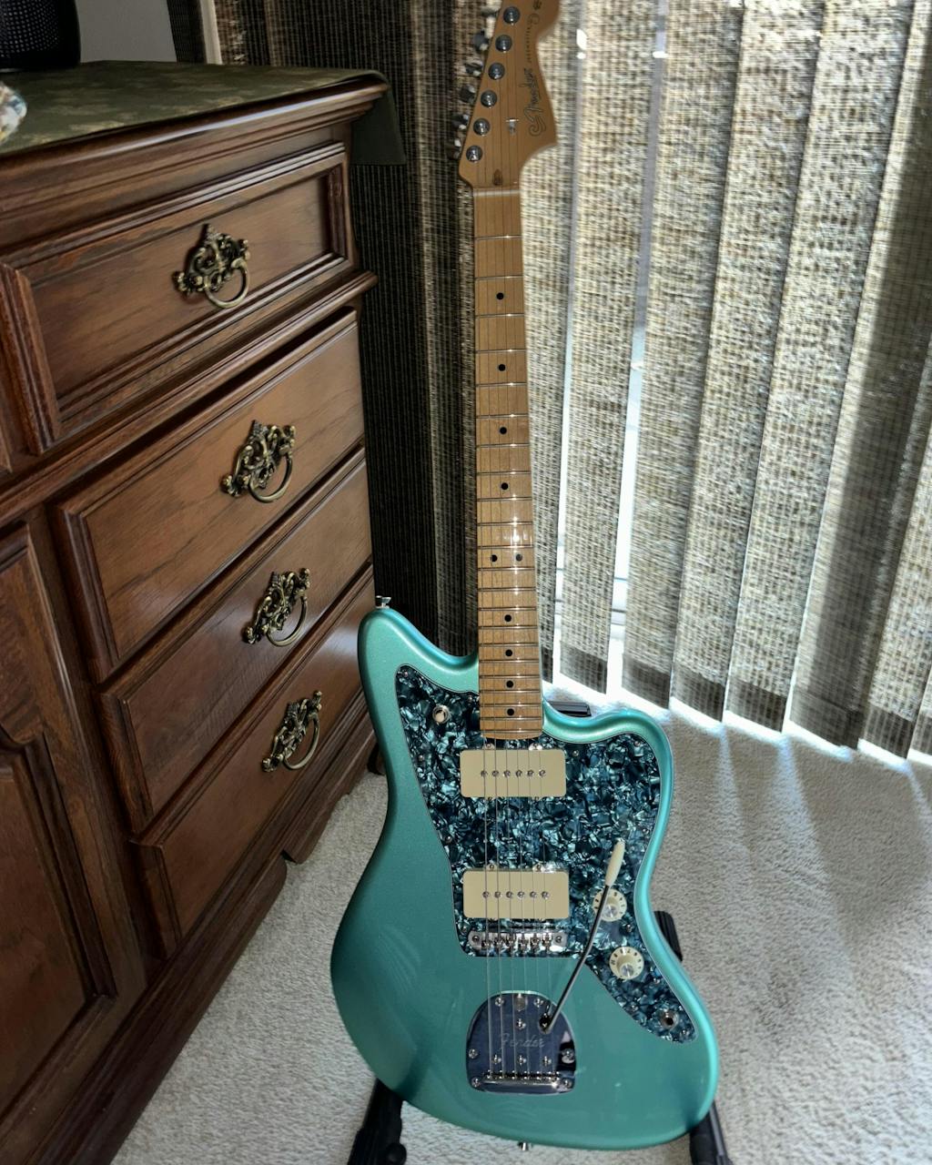 6 String Guitar Bridge Roller Bridge For Jazzmaster 9.5" Radius | Guyker