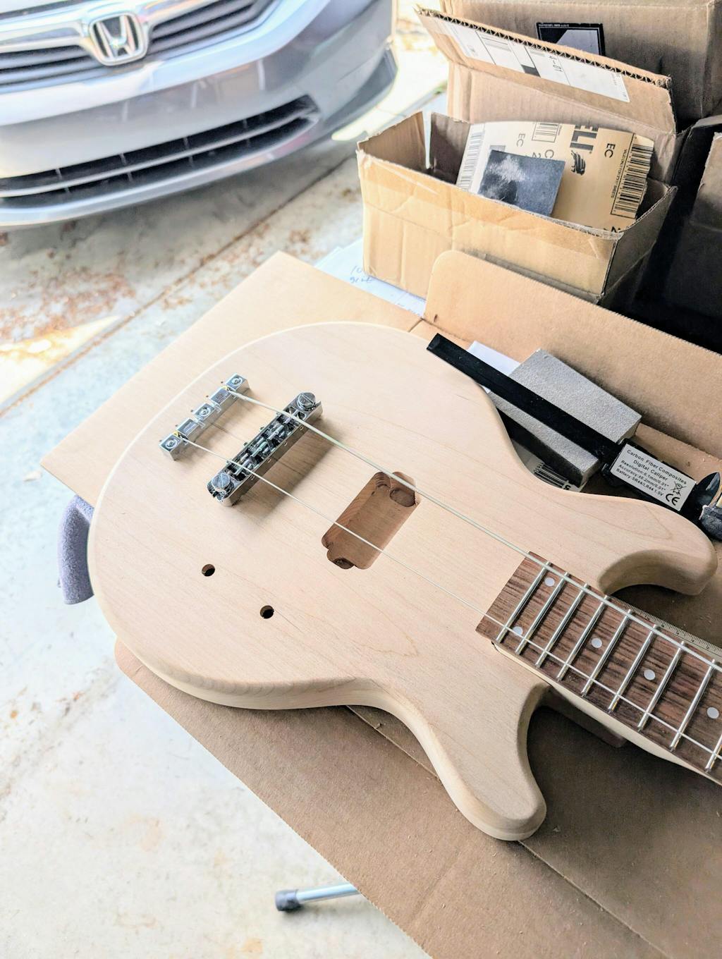 Bass Guitar Bridge High Mass Design with Adjustable Saddles Guyker