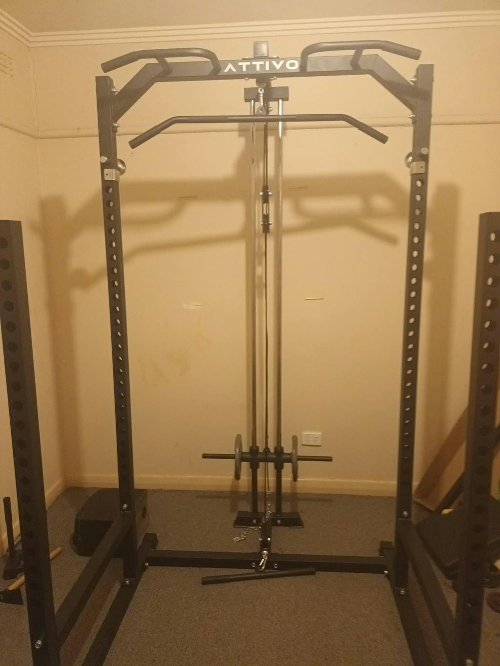 L2 Half Power Rack with Lat Pulldown System Option - Gym Plus