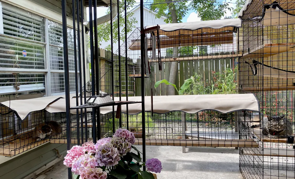 Catio Picture Gallery - DIY Outdoor Cat House Ideas - Habitat Haven