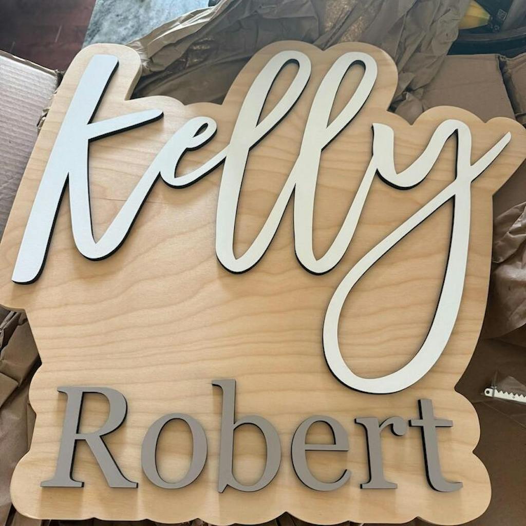 Custom Large Wood Name Sign, Nursery Name Sign, Girl Name Sign, Above