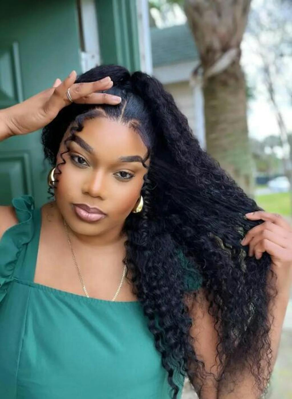 40 Inch Curly Human Hair Wig 13x4 Lace Front Wig Ready To Wear Glueless ...