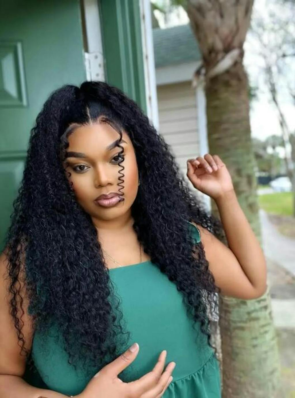 40 Inch Curly Human Hair Wig 13x4 Lace Front Wig Ready To Wear Glueless ...