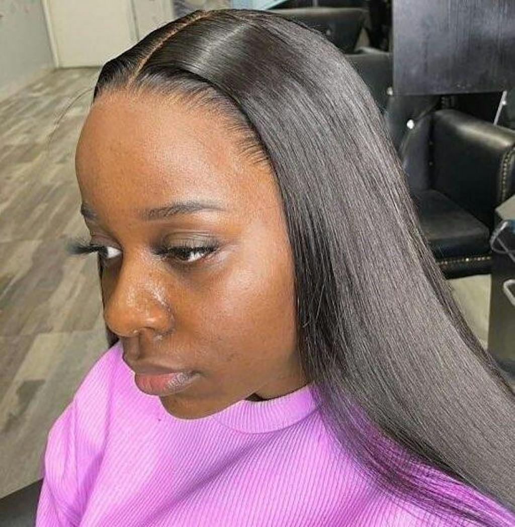 HD Glueless Wigs 4x4 Straight Hair Closure Wig Pre-Cut Lace Wigs 30 In ...