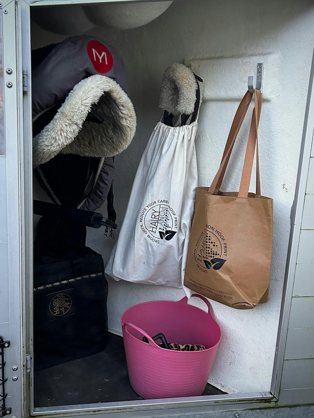 Mesh Boot Bag - Hairy Pony