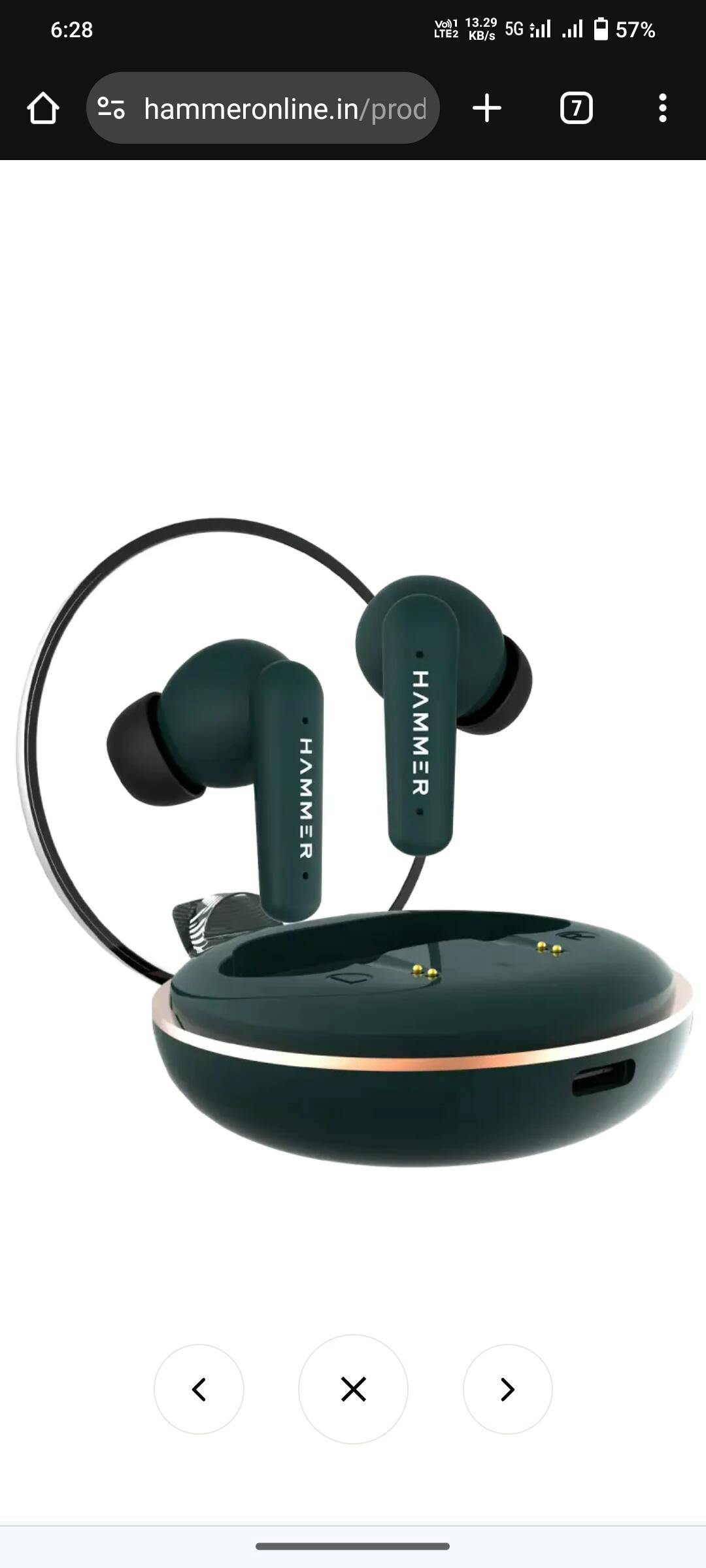 Buy Hammer Airflow Plus TWS Earbuds | 13mm driver TWS