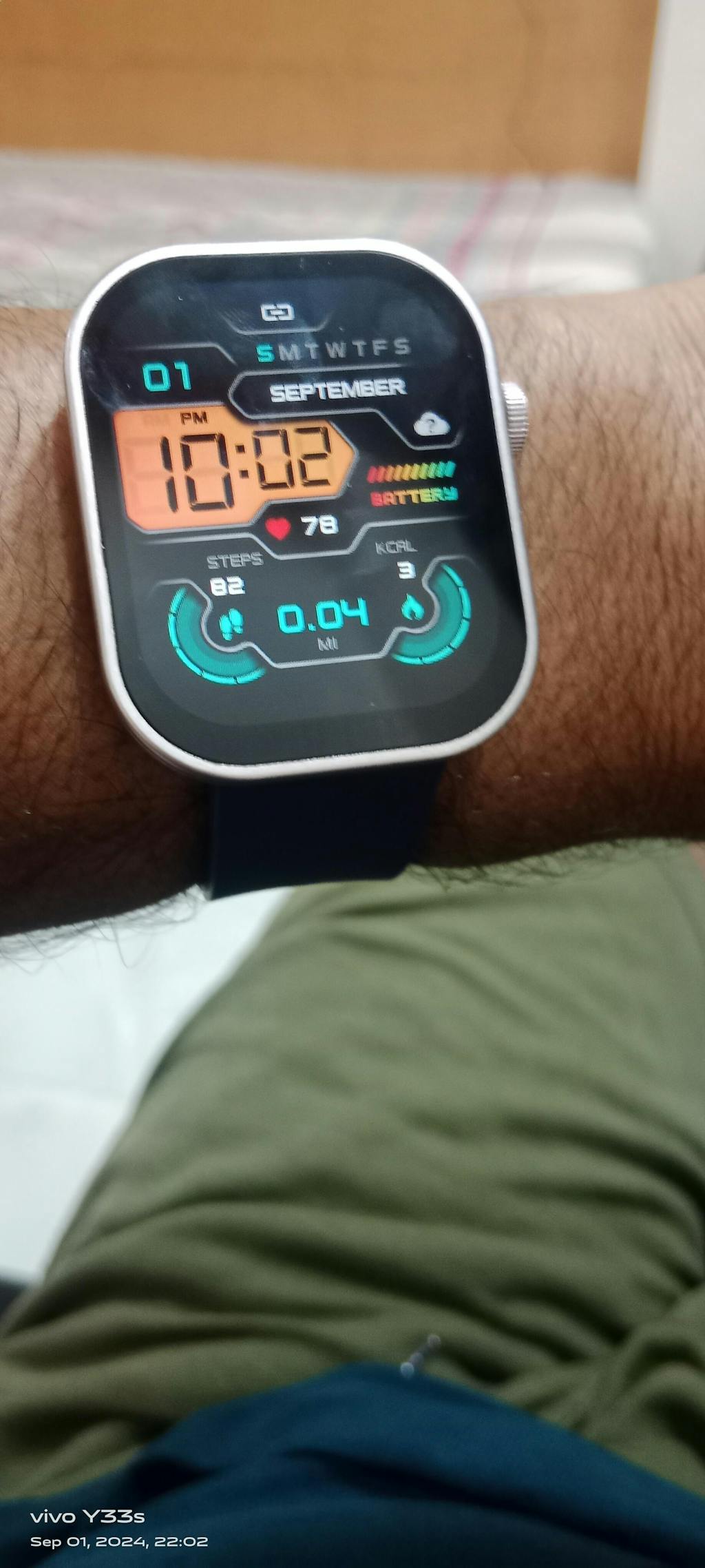 Hammer Tussle 2.01" Full HD Display BT Calling Smartwatch