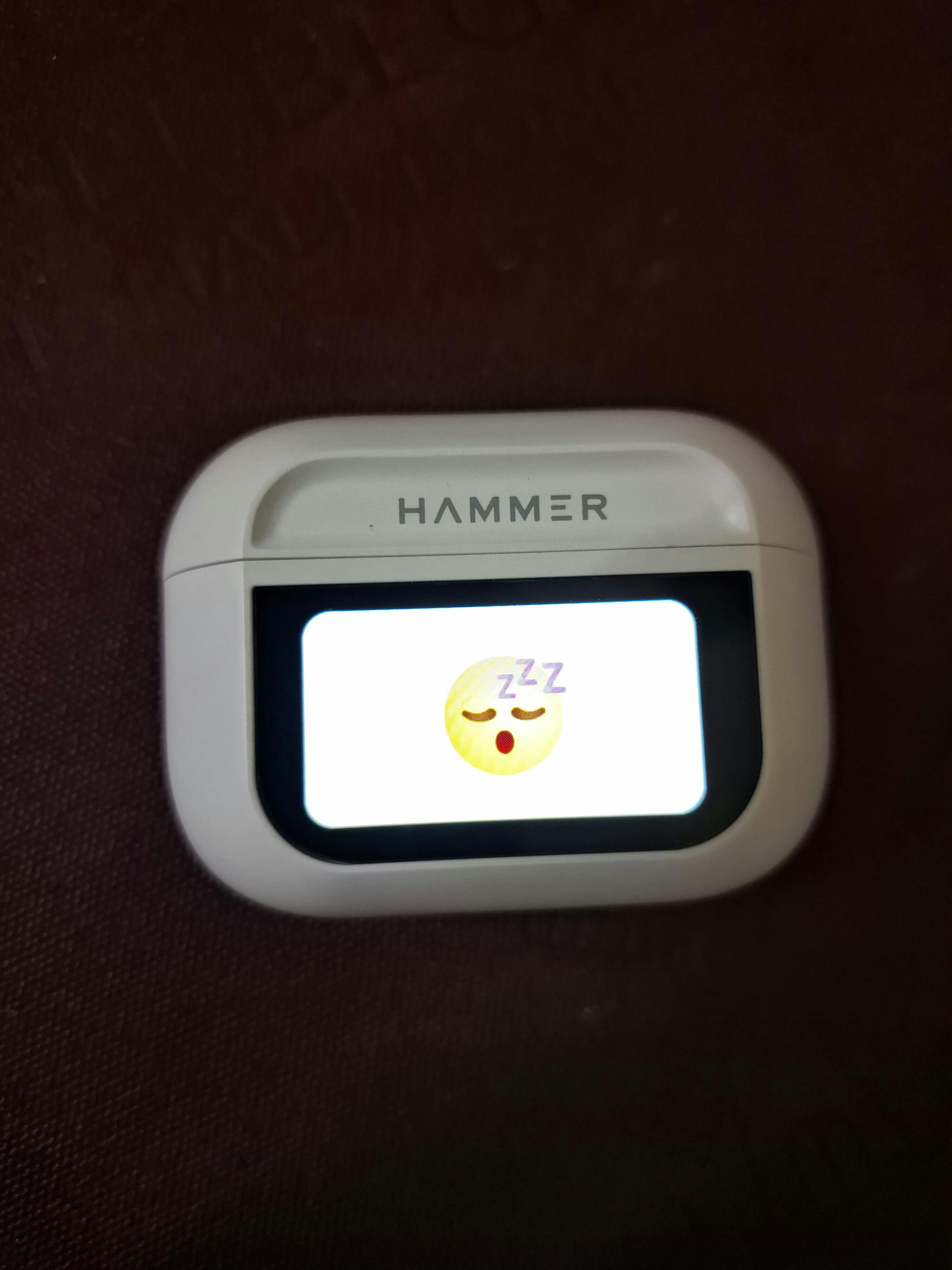 Hammer Screen TWS Bluetooth Earbuds with 32 db ANC + ENC and On Case D