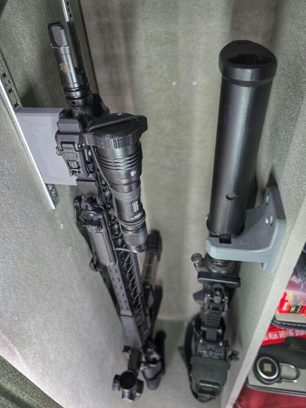 MLOK Vertical Gun Mount - Wall | Rifle Holder Storage Rack – hammy3dprints