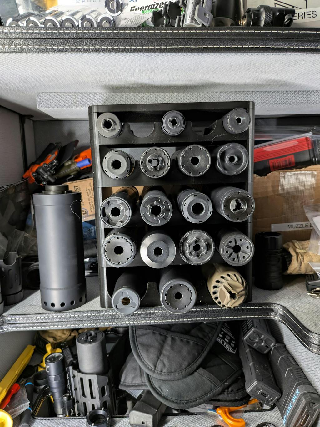 Modular Silencer Display Rack / Shelf | Suppressor Holder Storage Rack ...