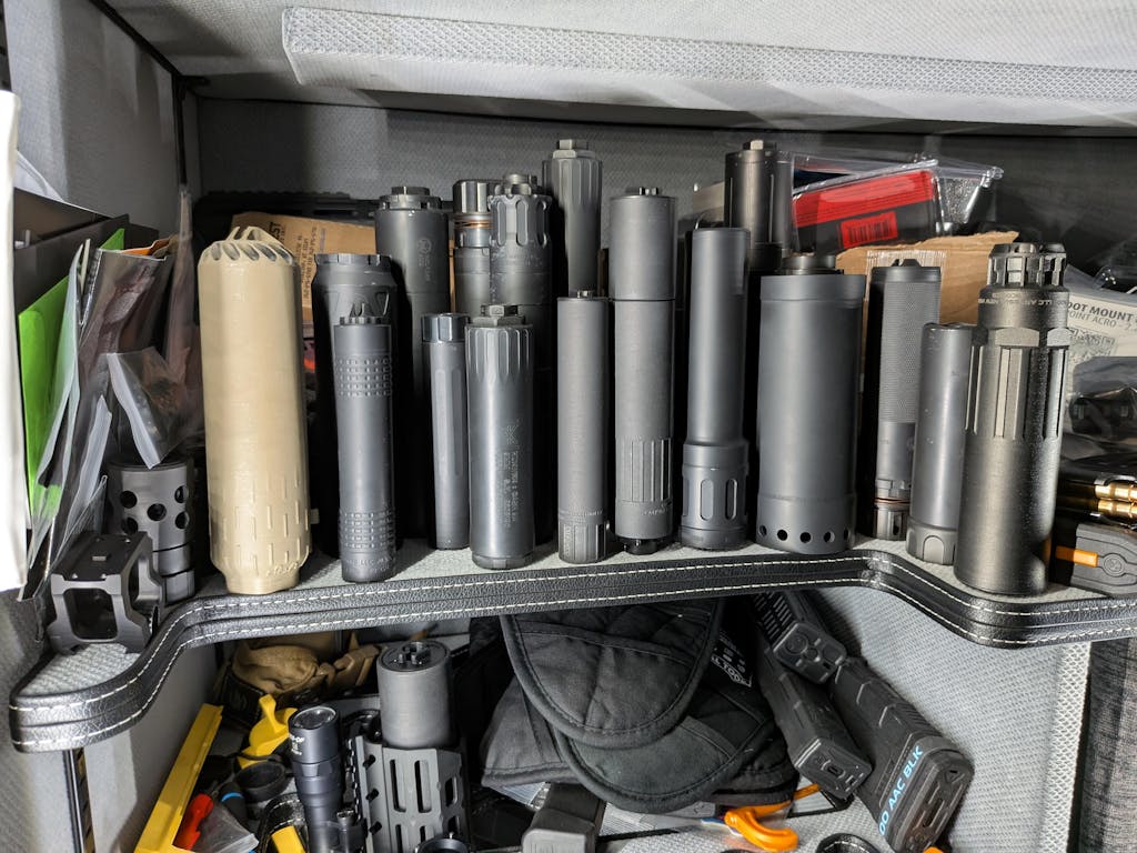 Modular Silencer Display Rack / Shelf | Suppressor Holder Storage Rack ...